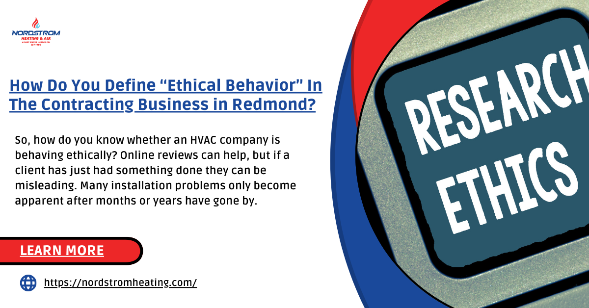 How Do You Define "Ethical Behavior" In The Contracting Business?